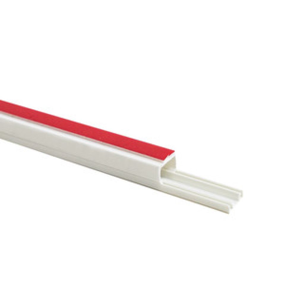 CANALETA PVC BLANCA 2000x10x10 MM EL040036 - CTS